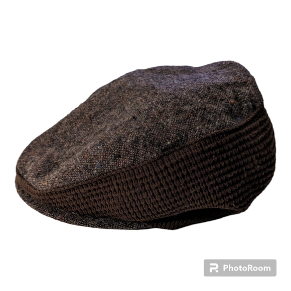Doogan | Accessories | Doogan Donegal Ireland Brown Tweed Wool Flat Cap ...